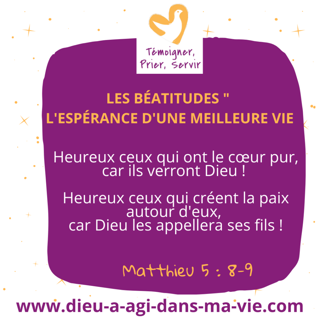 "Les Béatitudes" L'espérance D'une Meilleure Vie - Lire la bible ...